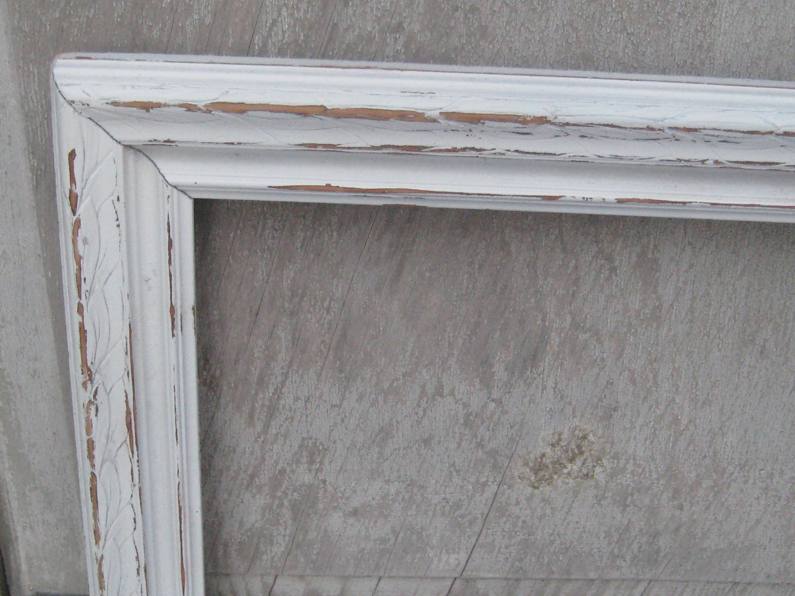 Antique White Wood Picture Frame, Distressed Frame, 16 X 20, Large ...