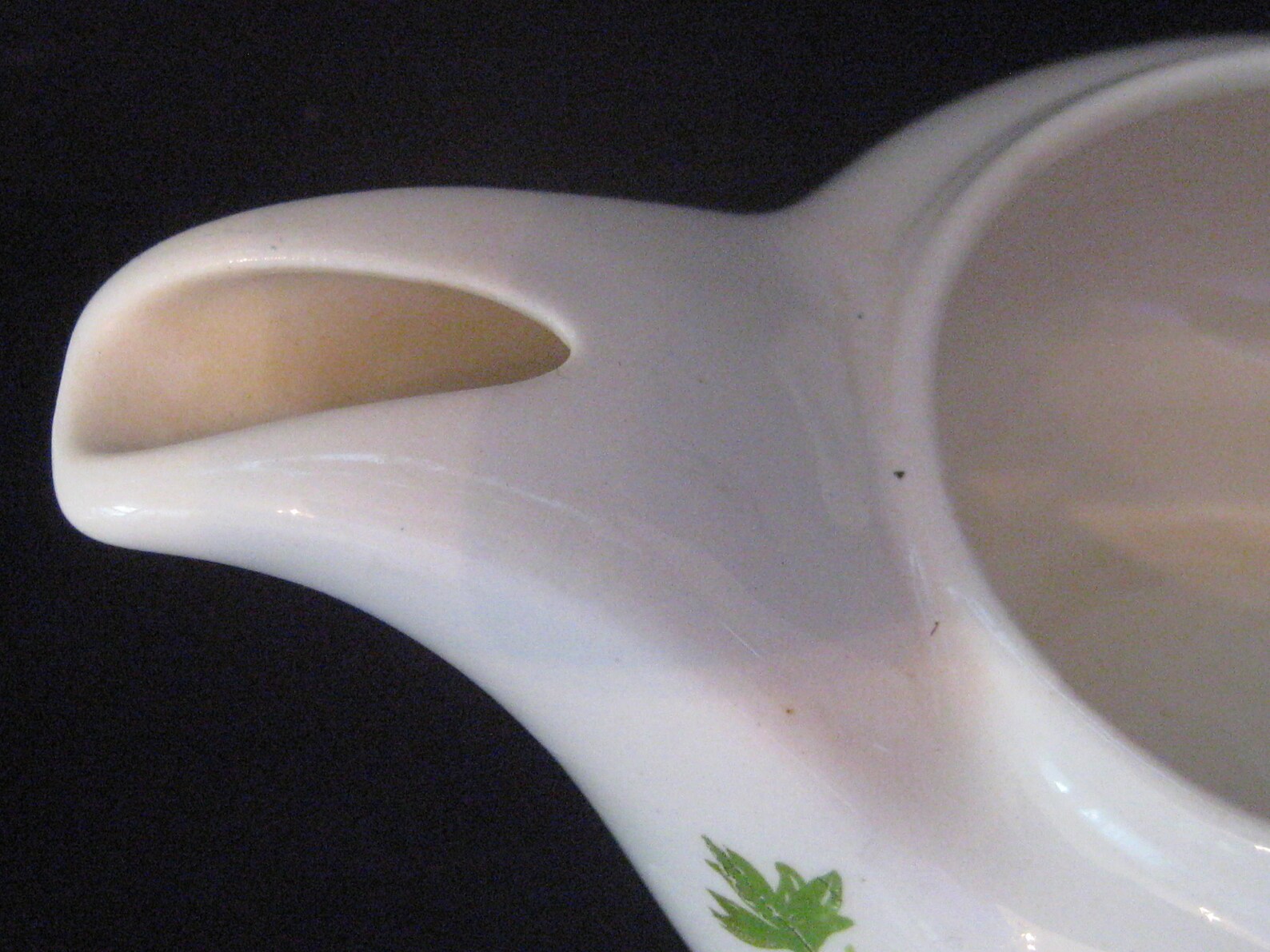 Vintage Creamer and Sugar Bowl Set Lidded off White Green - Etsy