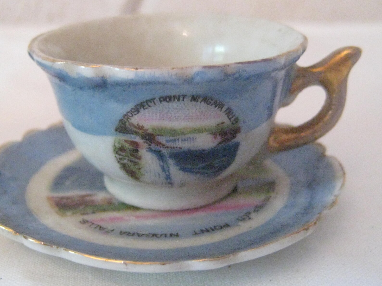 Ceramic Tiny Tea Cups and Saucers Souvenir of Florida and | Etsy