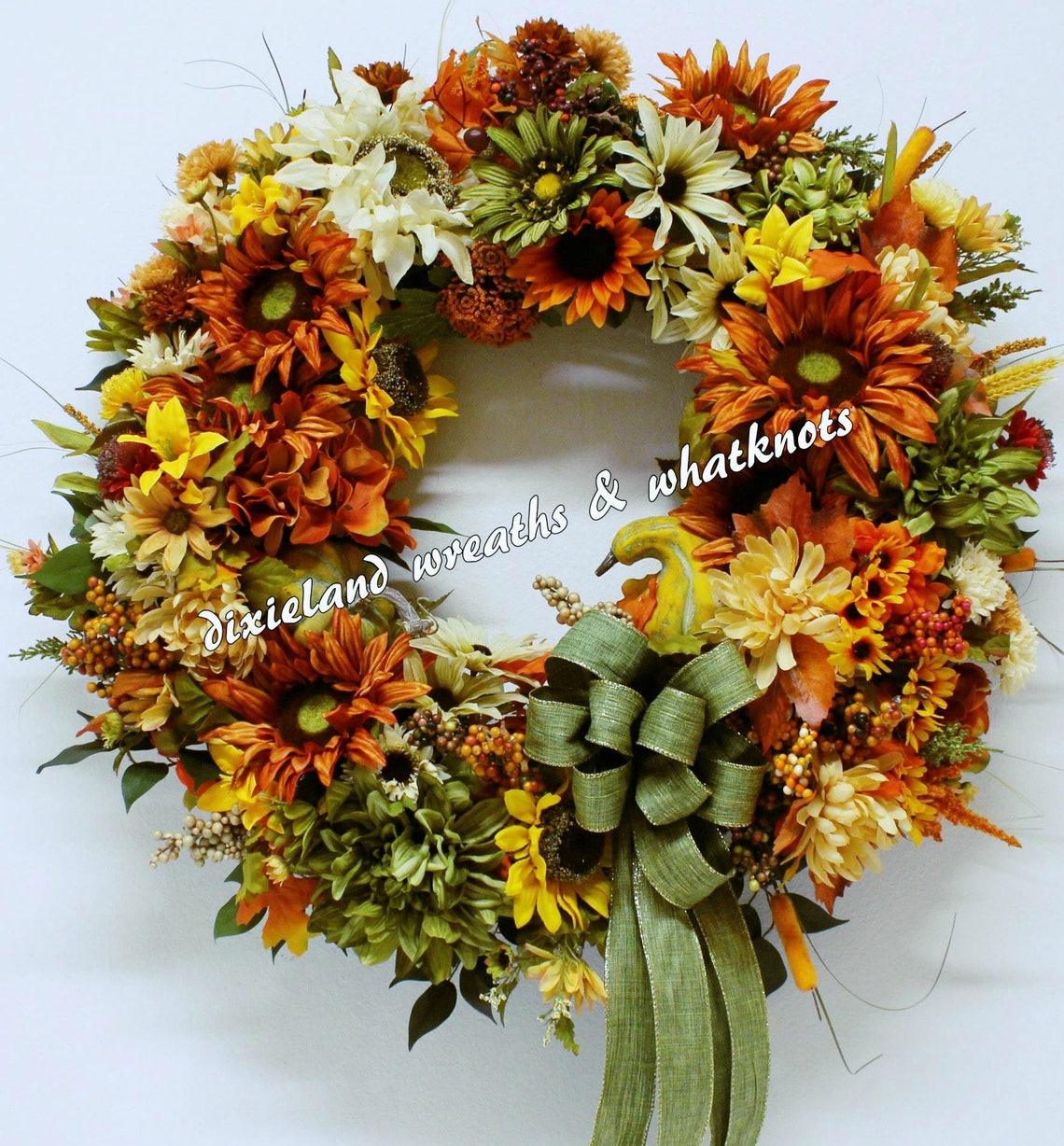 Fall Wreath, Fall Flower Wreath, Fall Grapevine Wreath, Fall Floral ...