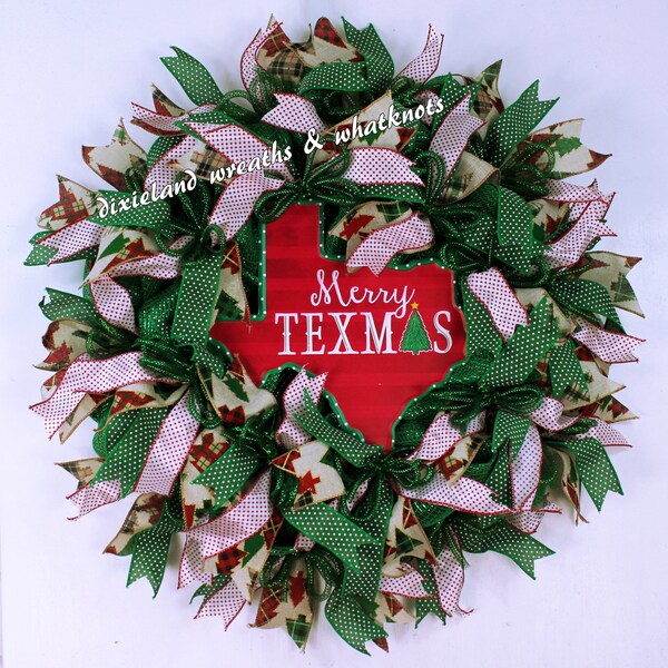 Texas Wreath - Etsy