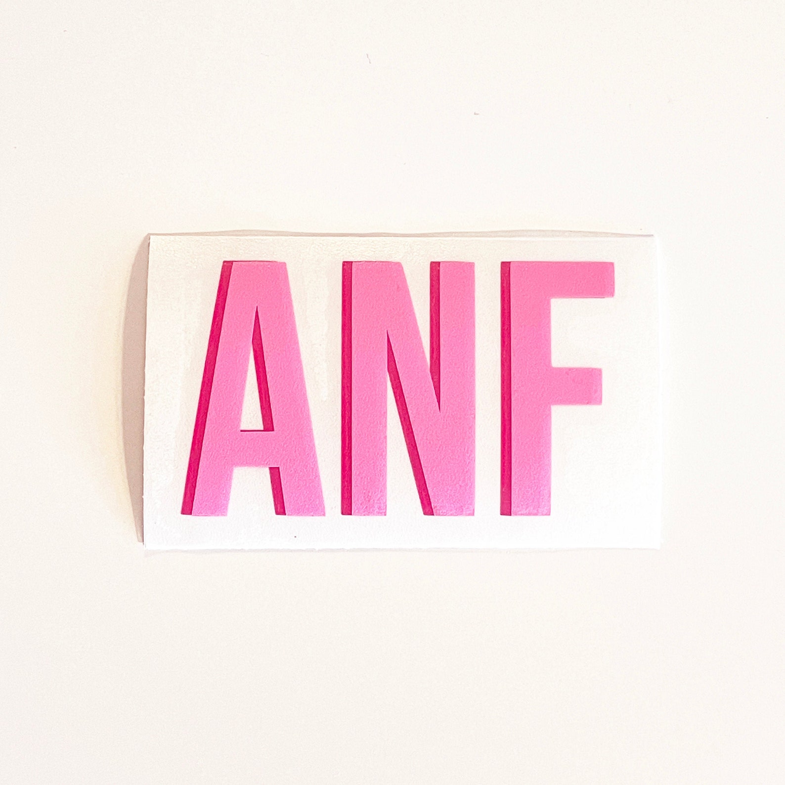 Double-layer Vinyl Monogram Decal Shadow Block Monogram - Etsy