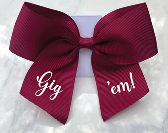 Texas Tech Hair Bow | Etsy