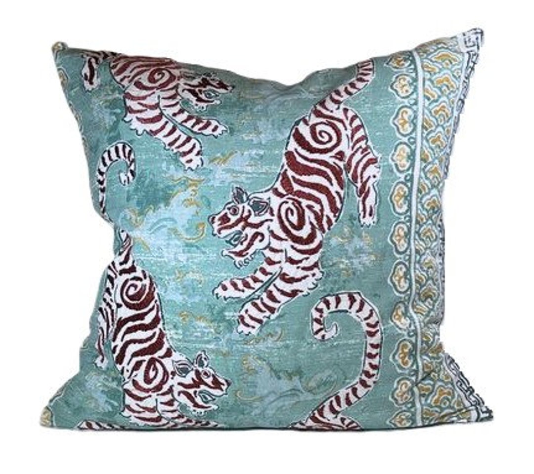 Embroidered Bongol Print Pillow Cover - Etsy