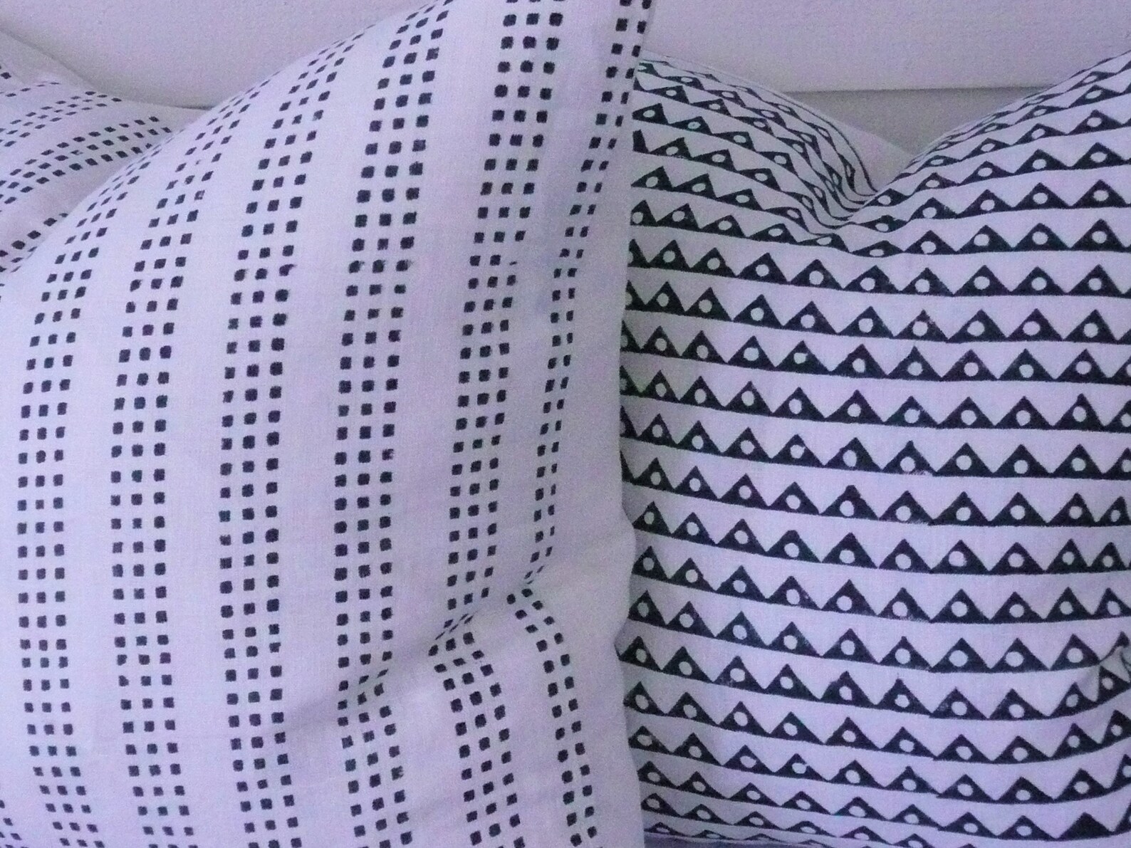 Hand Block Printed Pyramid Pillow Cover | Etsy