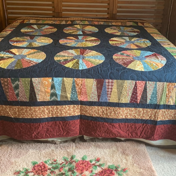 Wagon Wheel Quilt - Etsy
