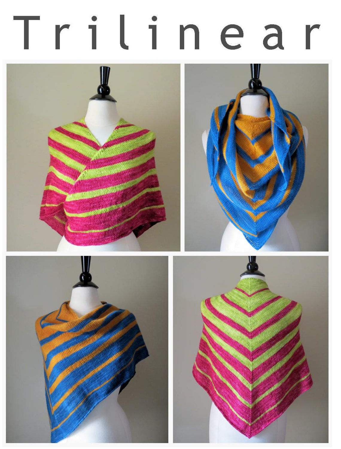 Trilinear Triangle Shaped Knitted Shawl Pattern .pdf - Etsy