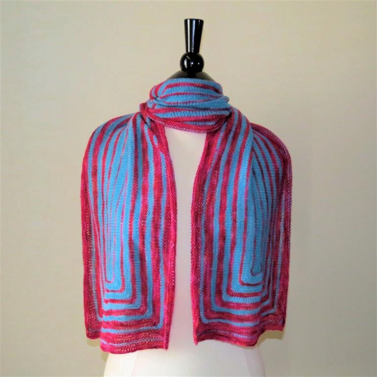 Diffraction - Rectangular Knitted Shawl Pattern .pdf - Etsy