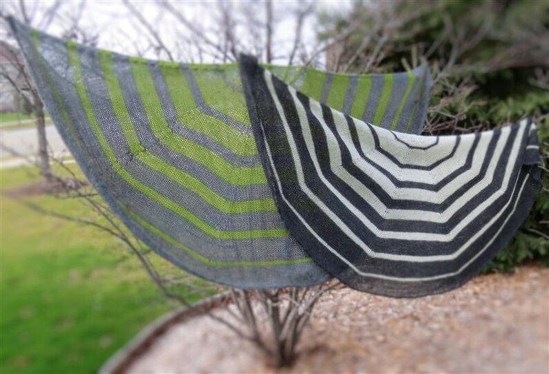 Sonar - Semi-circular Knitted Shawl Pattern .pdf - Etsy