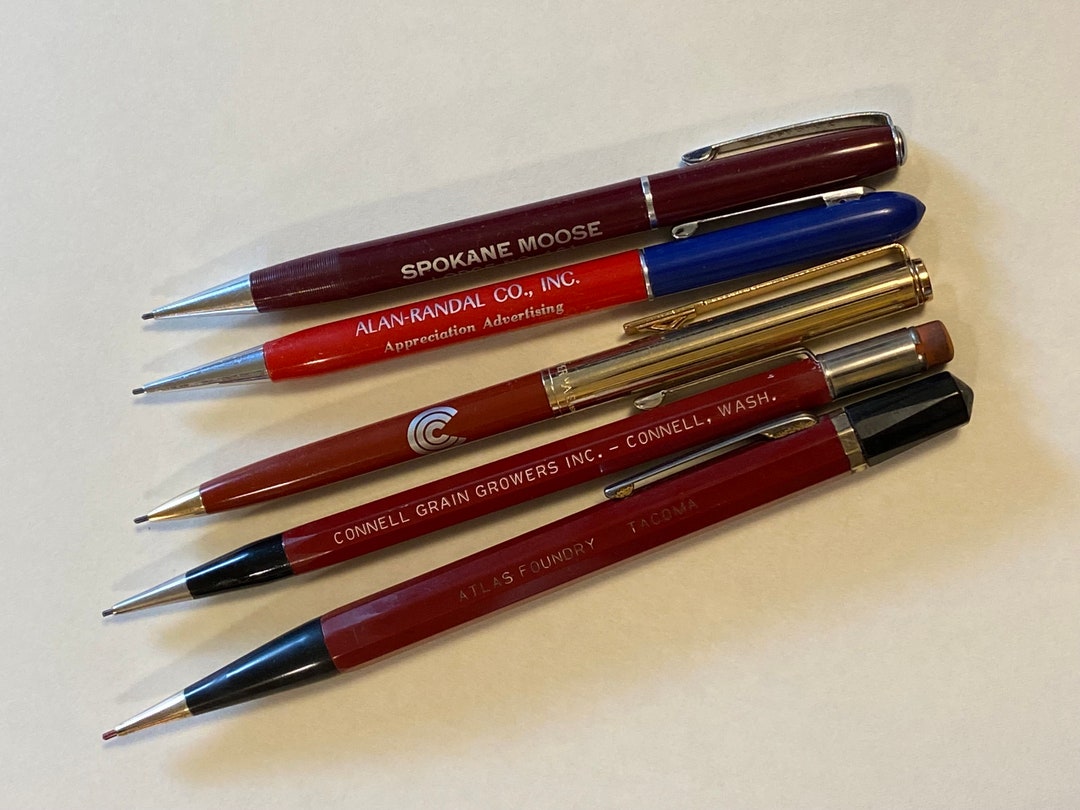 Lot of 5 Red Vintage Mechanical Pencils Working - Etsy