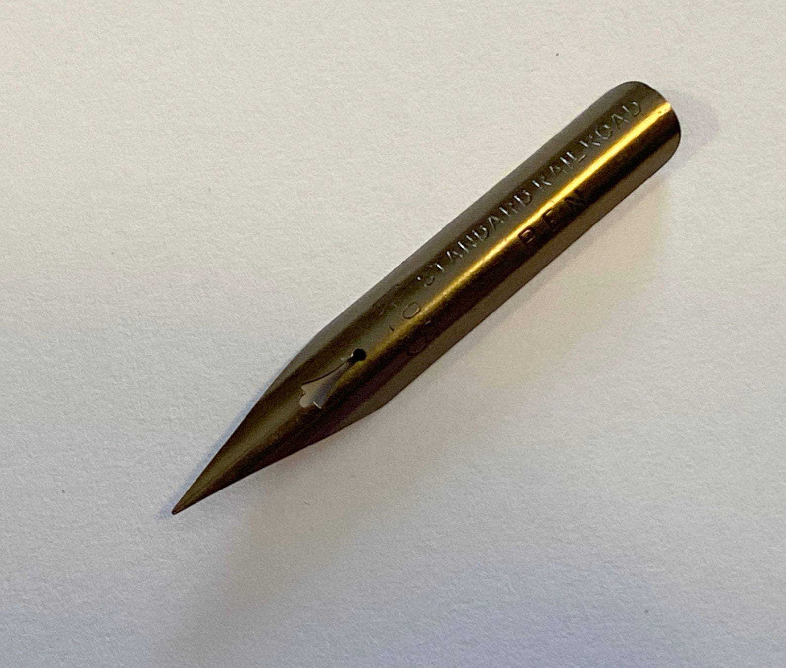 Standard Railroad Dip Pen Nib in a Black Wood Dip Pen Holder - Vintage ...