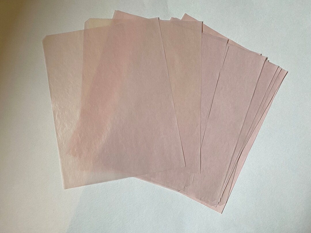 Thin Pink Glassine Paper, 30 Sheets, Translucent, Glossy, 8-1/2 X 11 - Etsy