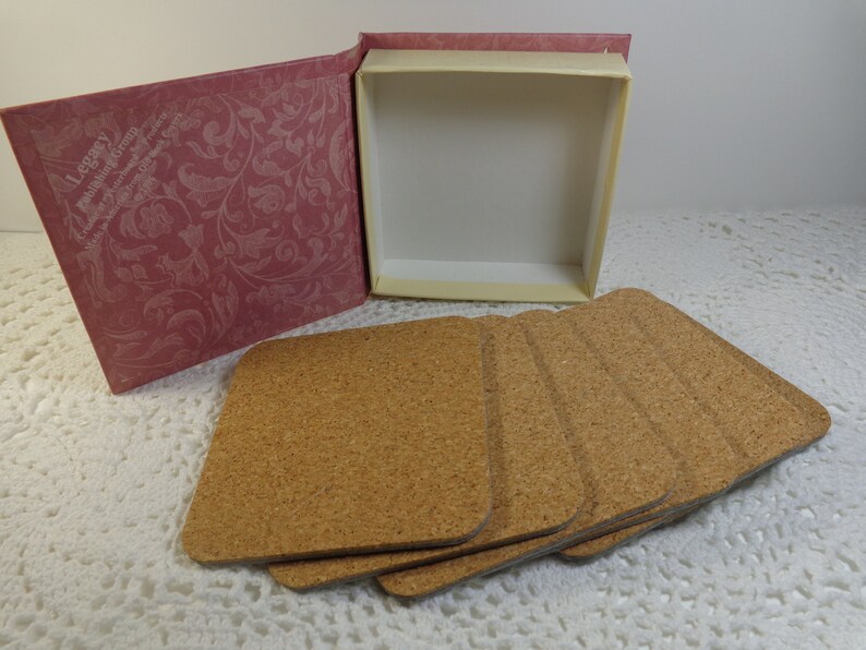 Vintage Set of 6 Yeasterboard Coasters Made by Legacy Publishing Group ...