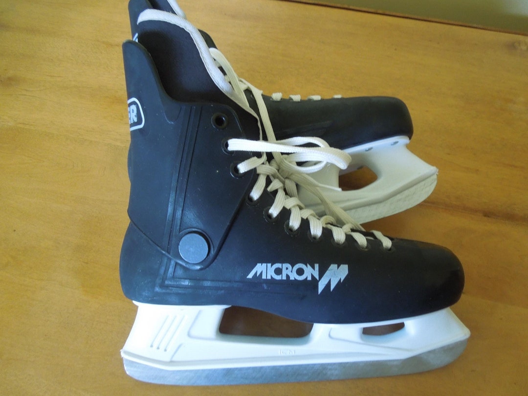 Micron Laser Hockey Skates Senior, Made in Canada, Size 8, Ice Skates ...