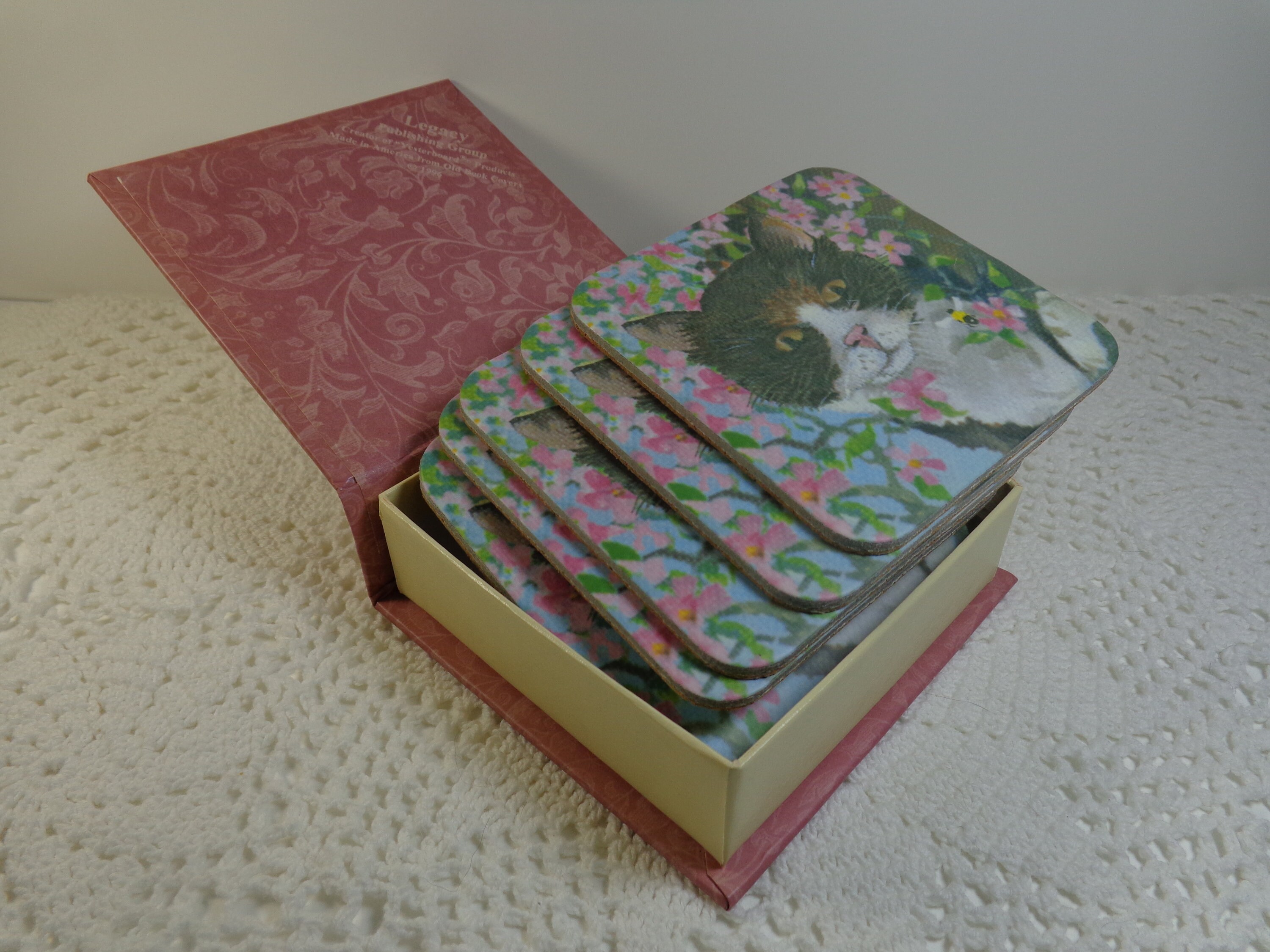 Vintage Set of 6 Yeasterboard Coasters Made by Legacy Publishing Group ...