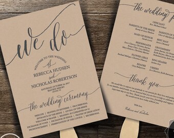 Half fold programs | Etsy