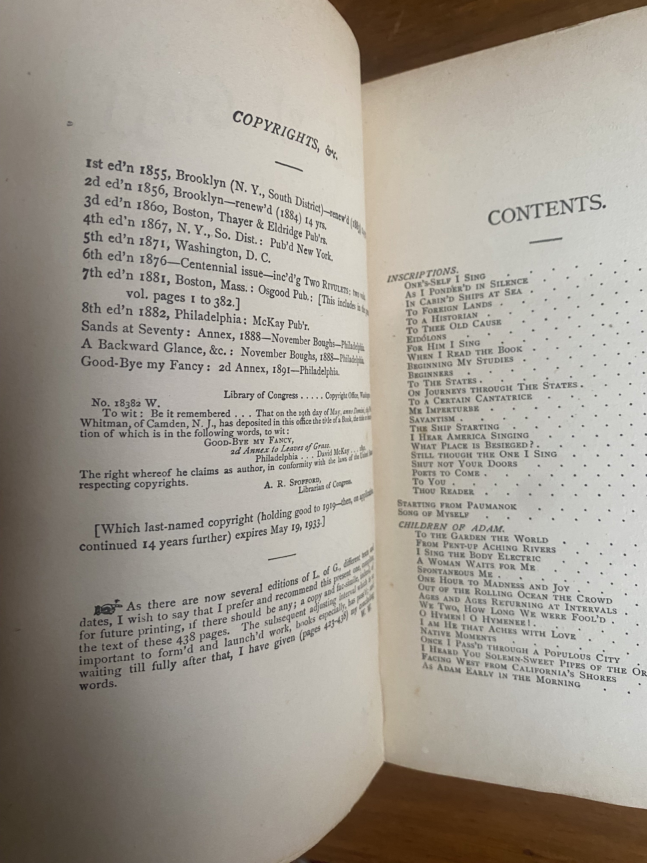 Leaves of Grass Deathbed Edition Walt Whitman 1892 David Mckay - Etsy