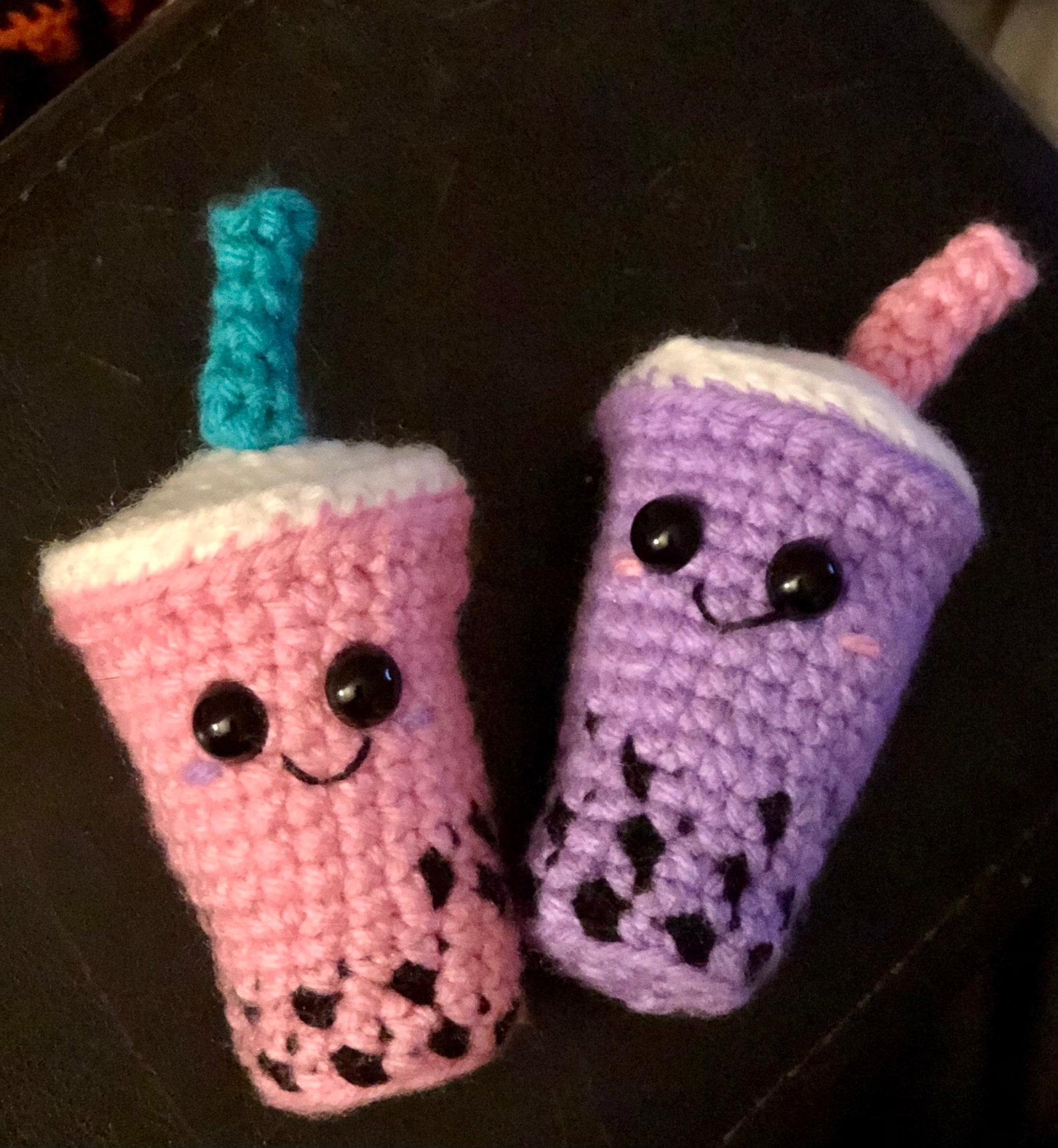 Crochet Pattern for Boba Keychain - Beginner Crochet Pattern - Small ...
