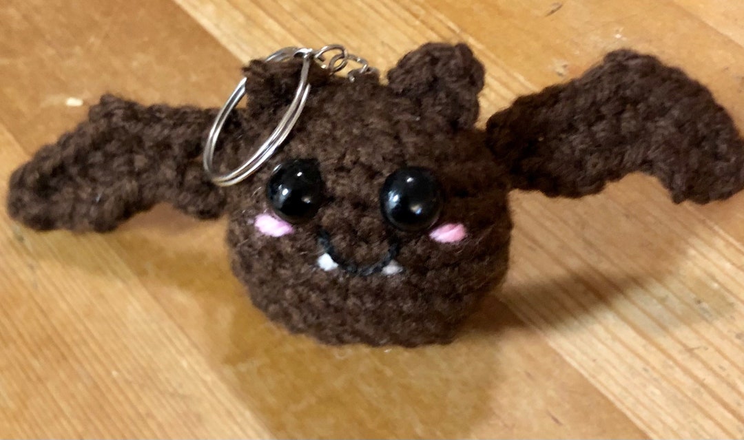 Crochet Pattern Bat Keychain - Beginner Crochet - Small Amigurumi ...