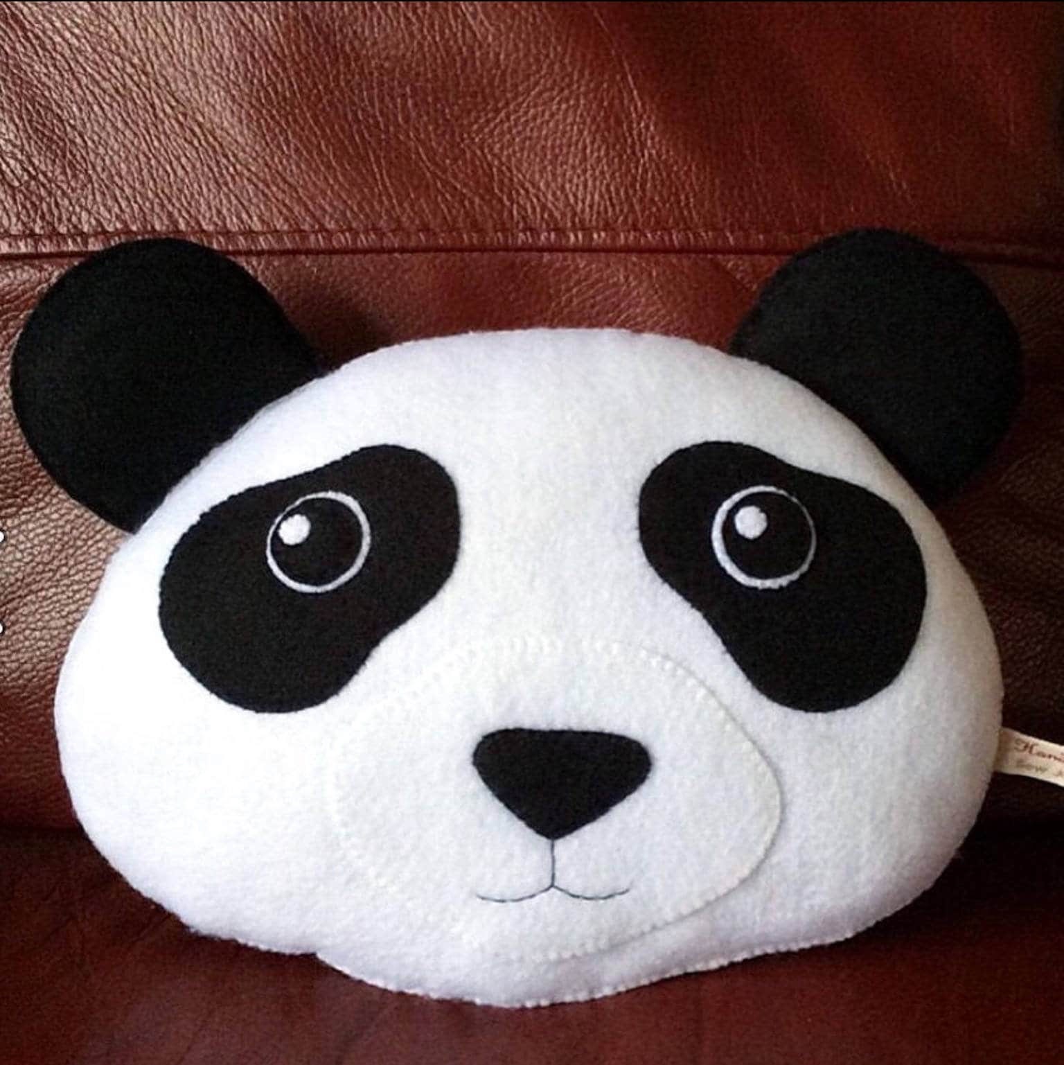 Panda Pillow PDF Sewing Pattern- Felt Crafts - Instant Download - Easy ...