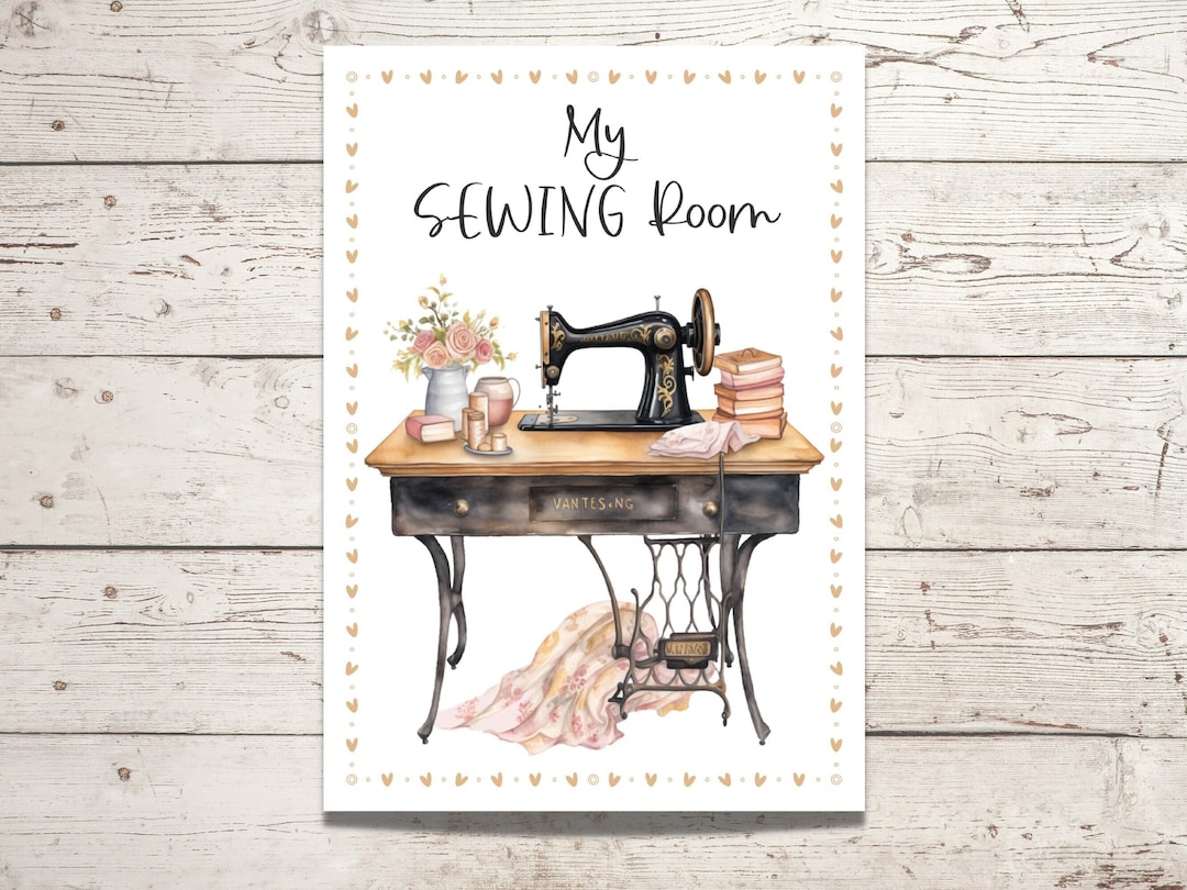 My Sewing Room Printable Sign Crafts Room DIY Poster - Etsy