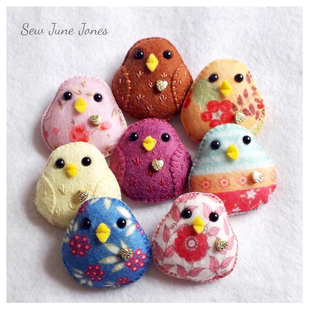 Worry Bird PDF Sewing Pattern, Felt Crafts, Instant Download, Easy to ...