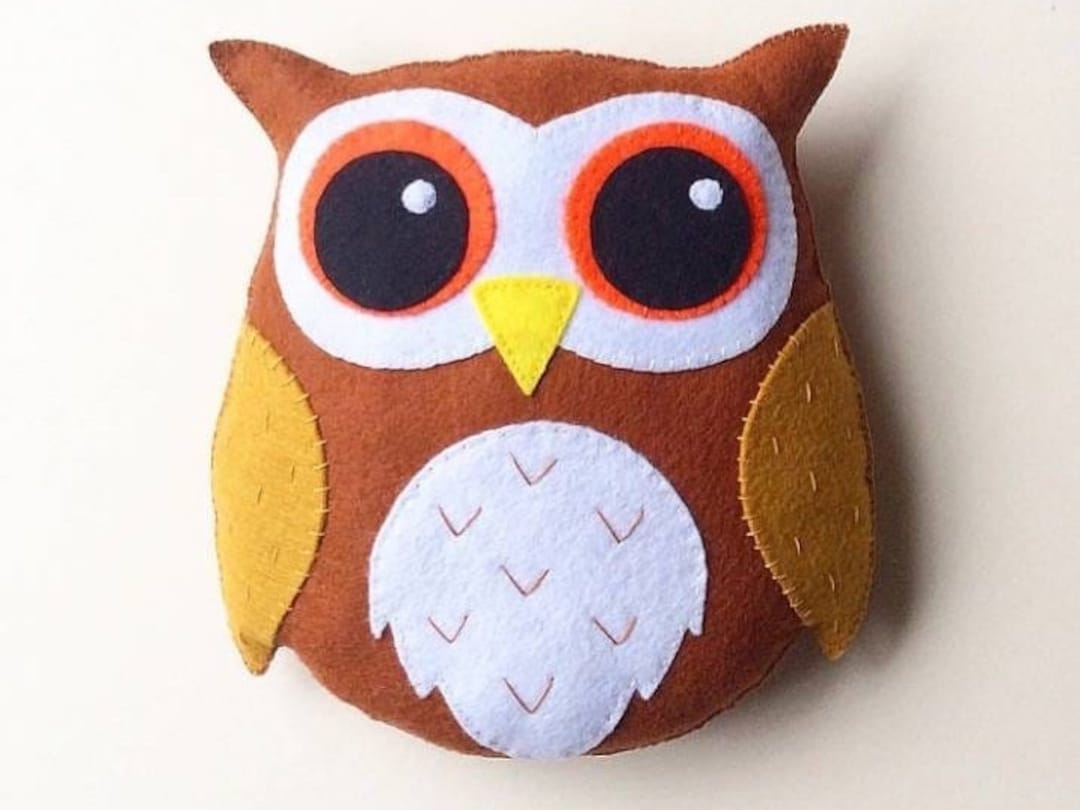 Hoot the Owl PDF Felt Sewing Pattern- Instant Download - Easy to Sew - Etsy