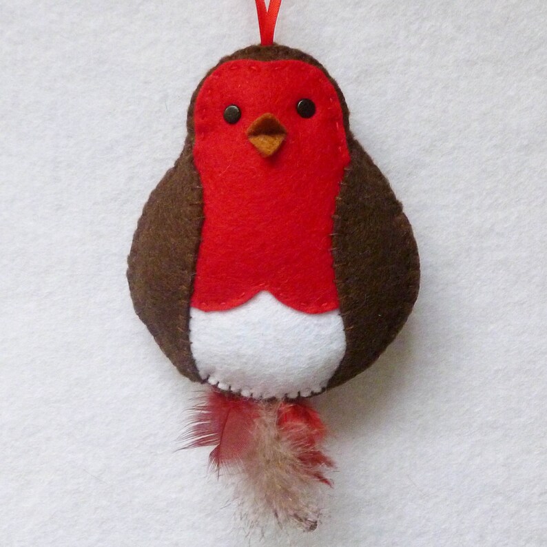 Felt PDF Sewing Pattern Robin Red Breast Instant Download | Etsy