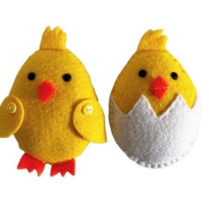 Easter Chick PDF Sewing Pattern - Chick Ornaments- Instant Download ...