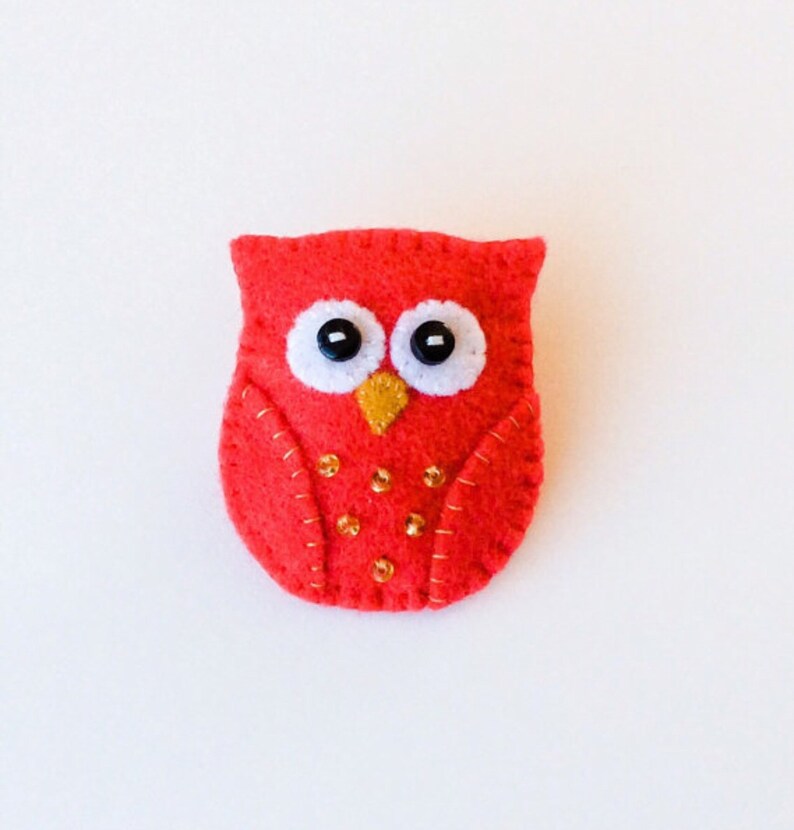 Owl Brooch Pin PDF Sewing Pattern Instant Download Easy to - Etsy
