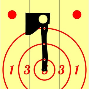 Axe Throwing Target Stencil, Stencil Only No Wood! - Etsy