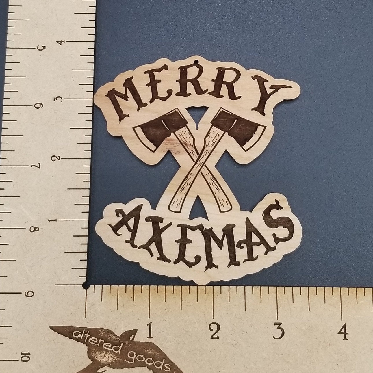 Merry Axemas Axe Throwing Cherry Hardwood Ornament - Etsy Singapore
