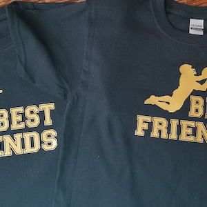 Best Friend Football Shirt Set - Etsy