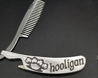 Brass Beard Comb - Etsy