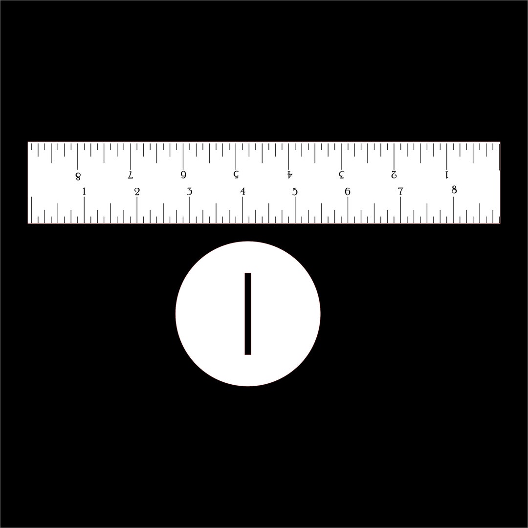 Laser Cut Standing Ruler Svg Dxf Pdf Corel Draw Files FILE ONLY - Etsy