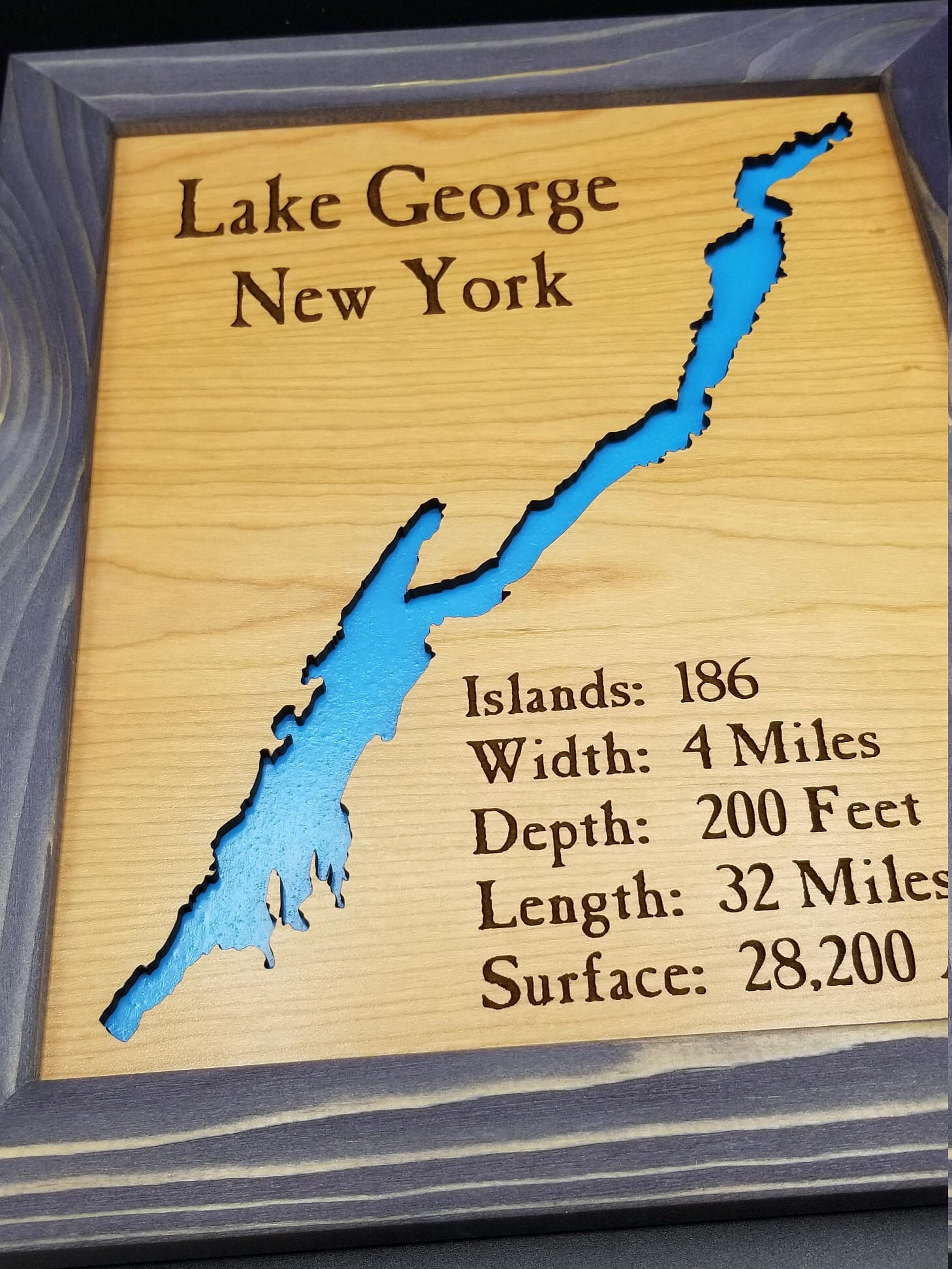 Lake George Cut Out Wooden Frame Sign - Etsy