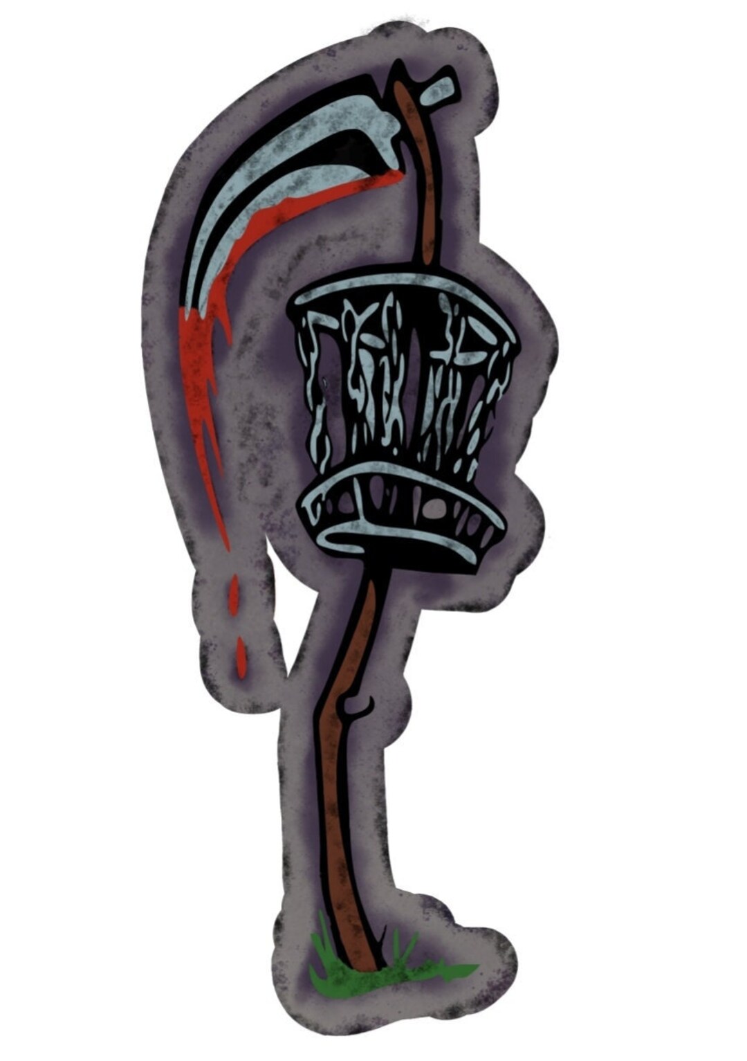 Disc Golf Reaper Sticker - Etsy
