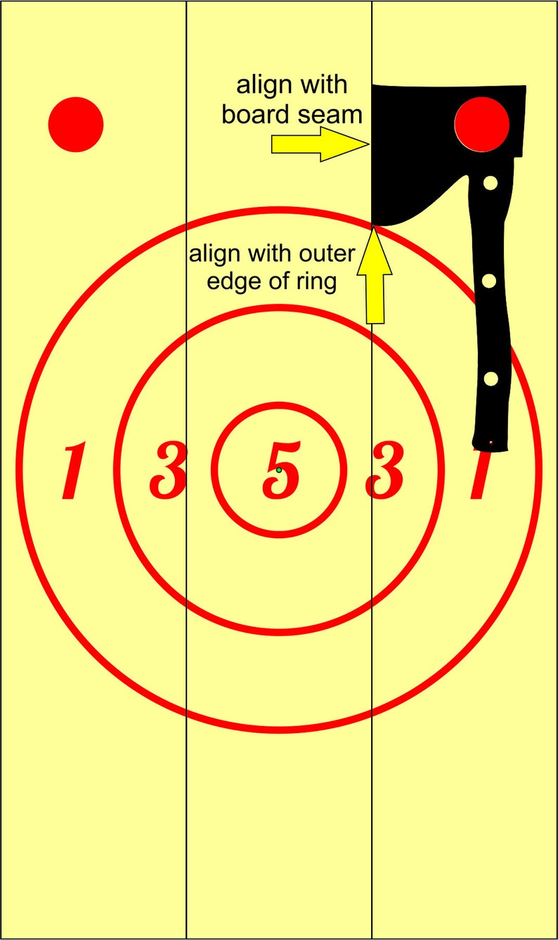 Axe Throwing Target Stencil Etsy