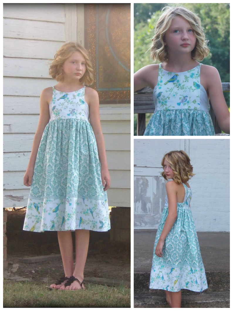 Hourglass Dress Girls' Summer Dress PDF Pattern - Etsy Australia