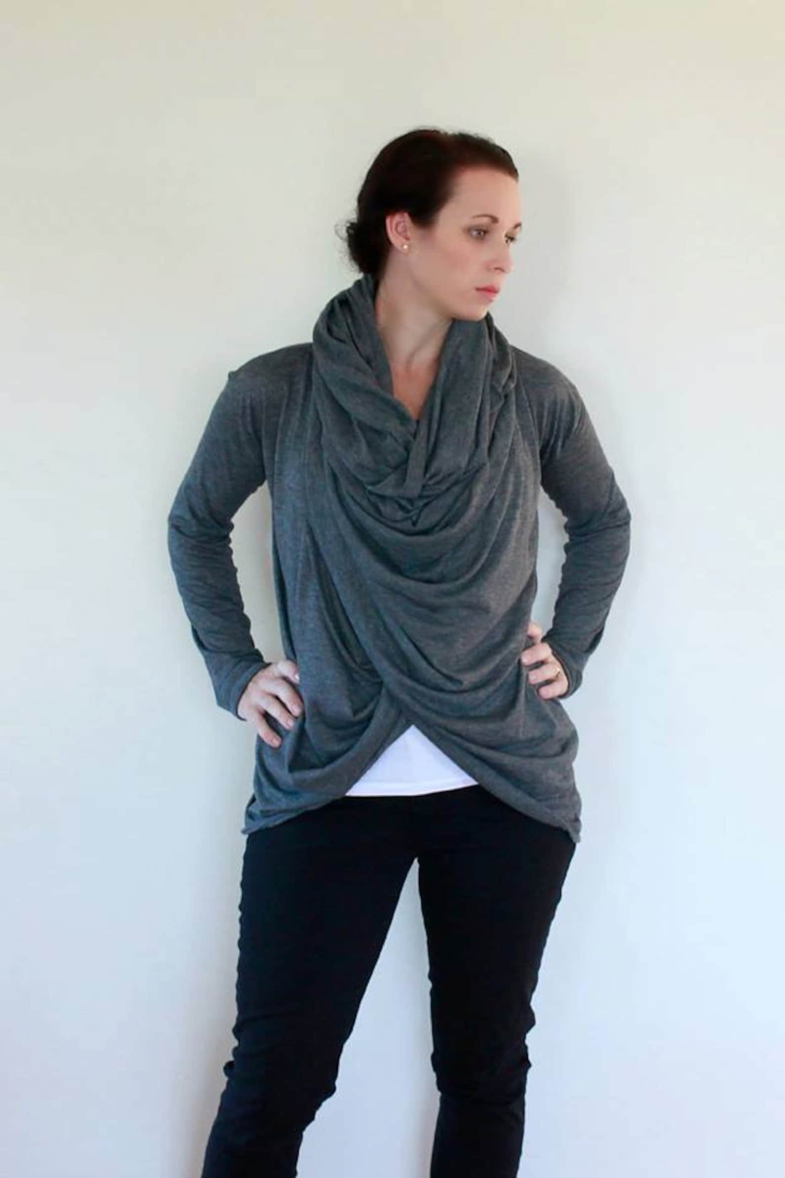 Sunset Infinity Scarf Cardigan Pattern: Ladies Cardigan PDF - Etsy