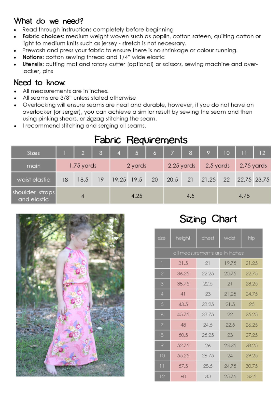 Cool Change Maxi Dress Pattern Summer Dress PDF Sewing - Etsy Australia