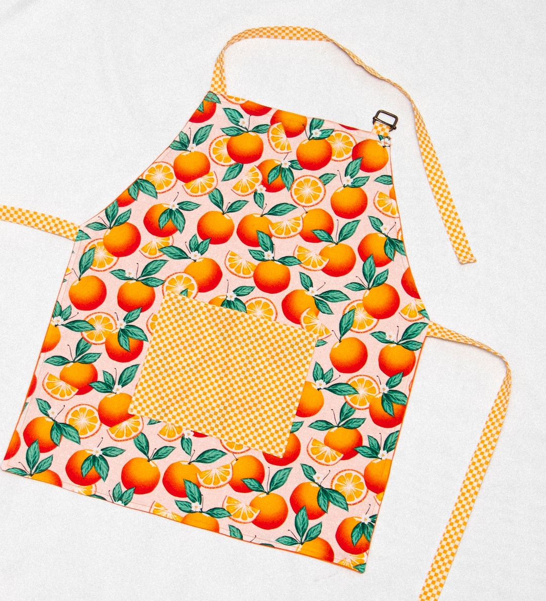 Personalized Orange Kids Apron With Pockets, Toddler Apron, Apron for ...
