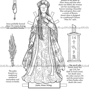 Digital Download - Saint Anna Wang Paper Doll (color and Bnw) - Etsy