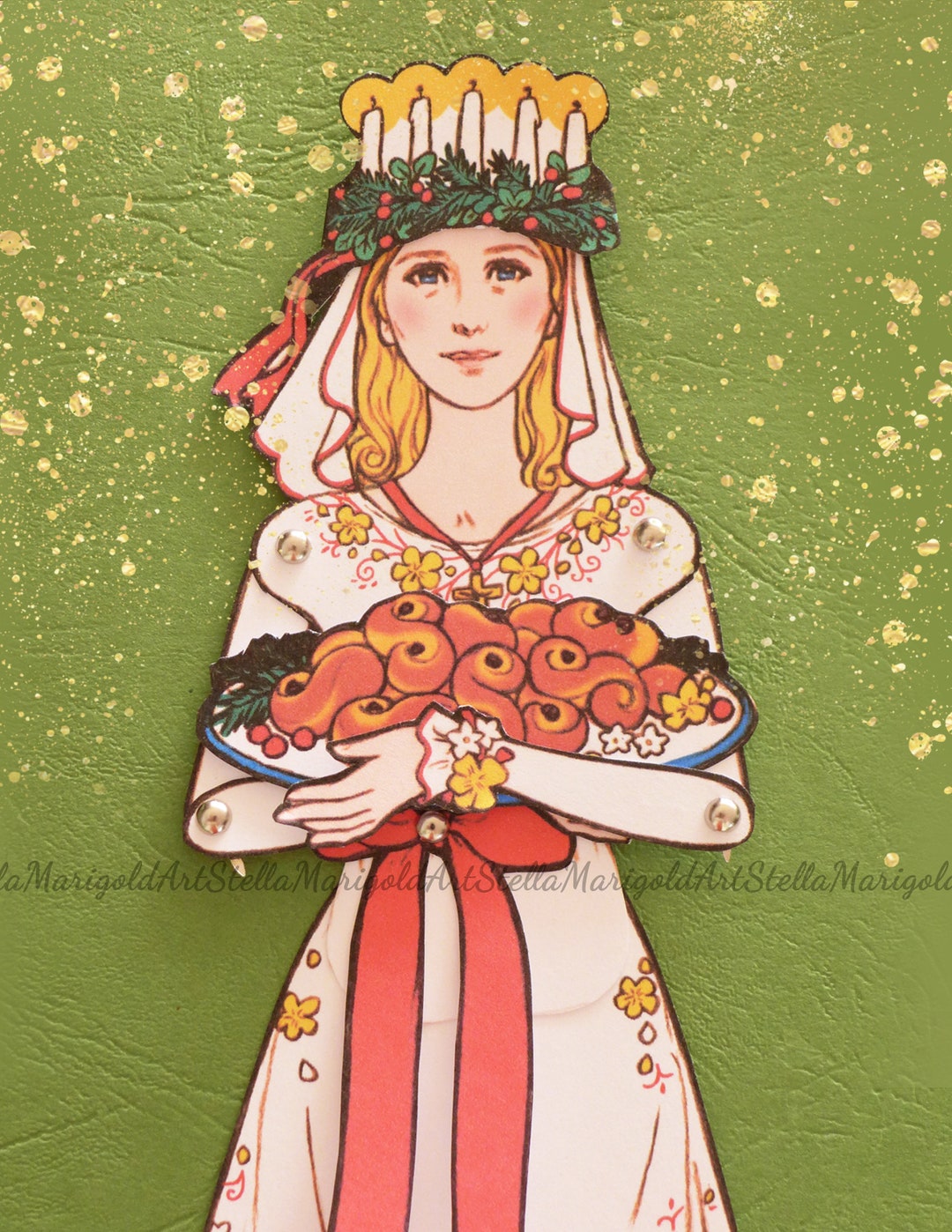 Digital Download - Saint Lucy, St. Lucia Paper Doll - Color and Black ...