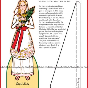 Digital Download - Saint Lucy Paper Doll (traditional) - Etsy
