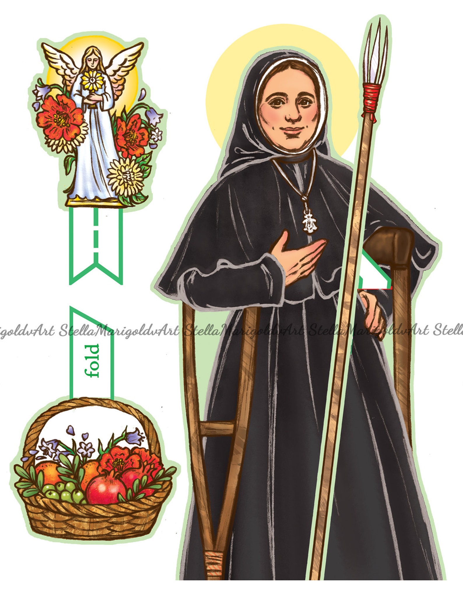 Digital Download Saint Genoveva Torres Morales Paper Doll - Etsy