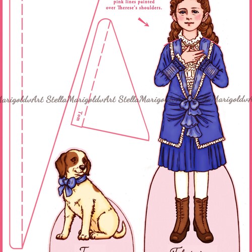 Digital Download Saint Lucy St. Lucia Paper Doll Color - Etsy