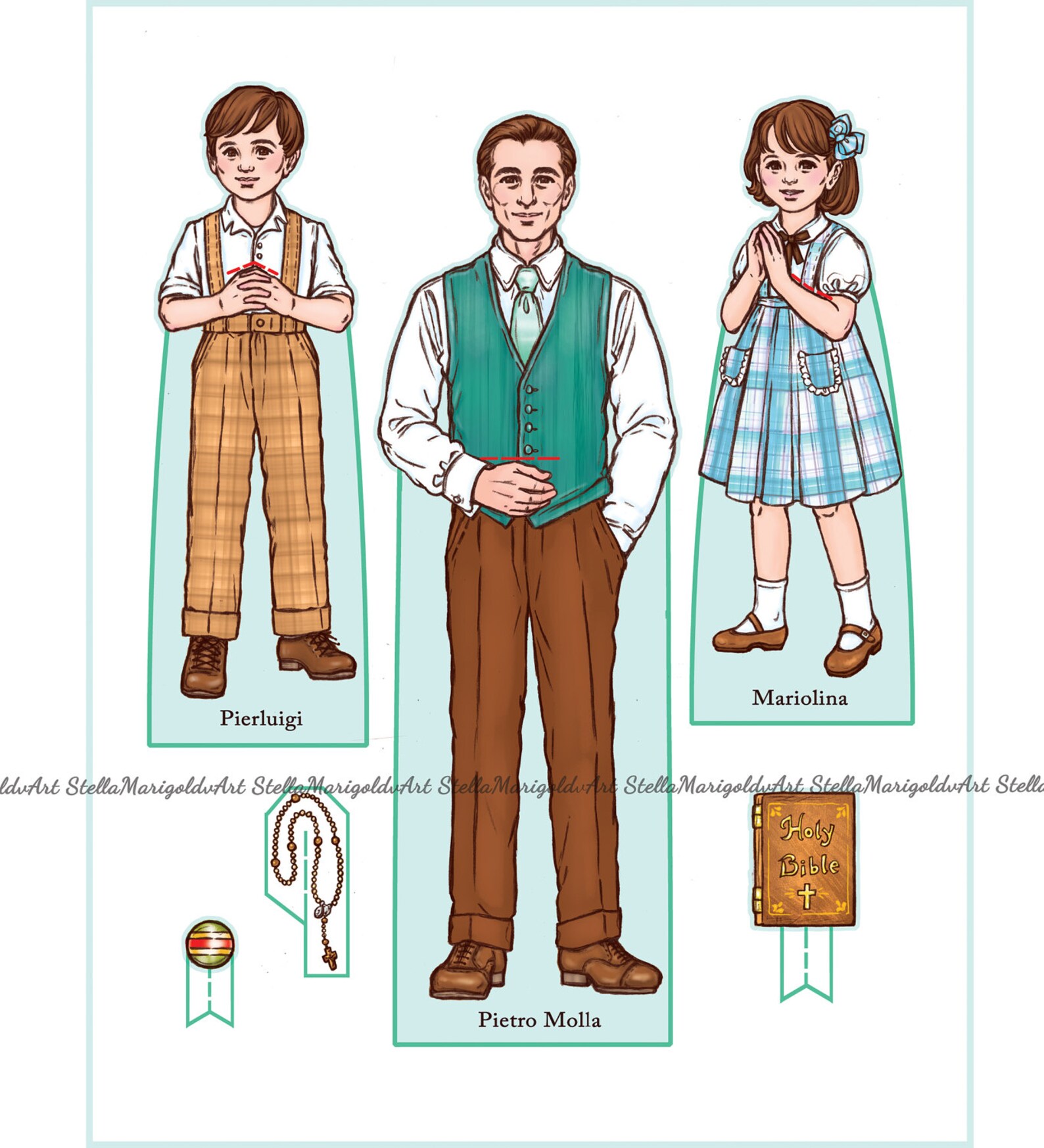 Digital Download Saint Gianna Beretta Molla Paper Doll - Etsy