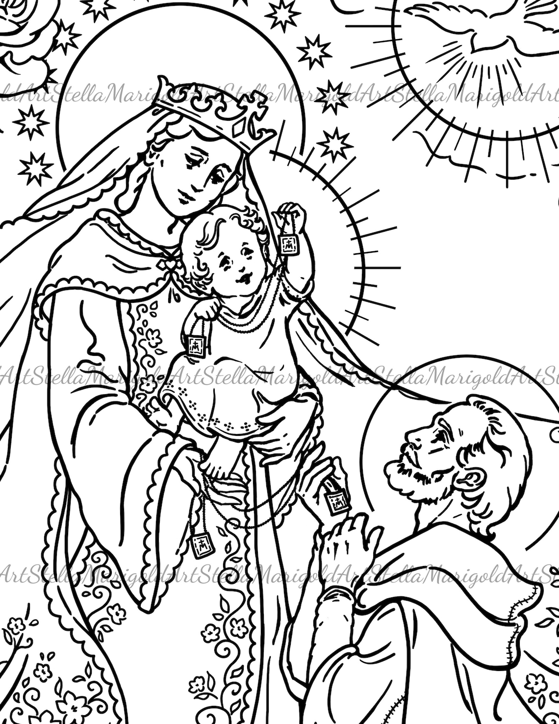 Digital Download - Our Lady of Mount Carmel, Saint Simon Stock, and the ...