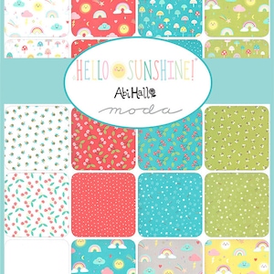 Hello Sunshine Bella Solids Robins Egg Designed by Abi Hall - Etsy